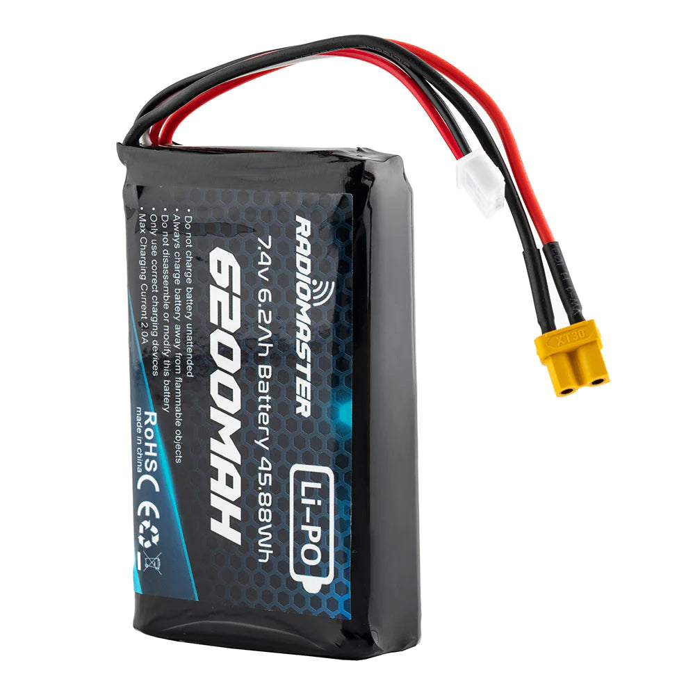 RadioMaster 2S 7.4V 6200mAh Lipo Battery For Boxer and TX15/TX16 Series ...