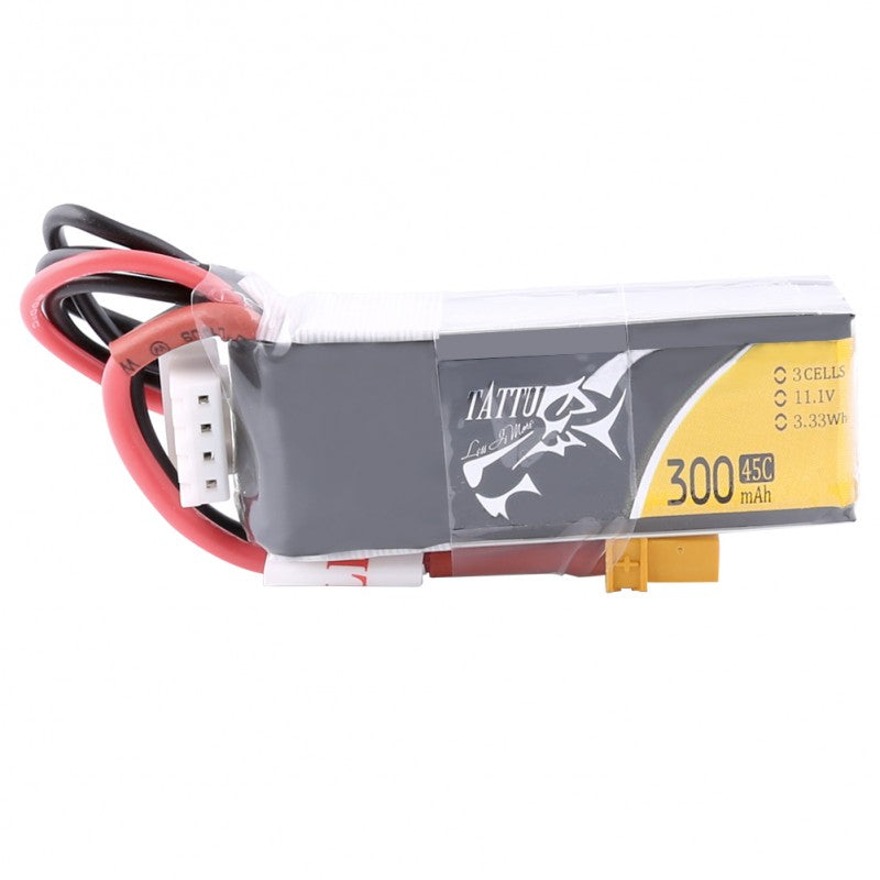Tattu 300mAh 3S 45C Lipo Battery Pack XT30 | Next FPV